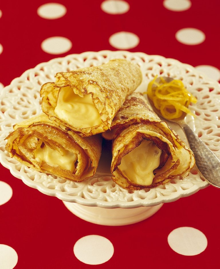Mes délicieuses crêpes de la Chandeleur fourrées à la crème de citron